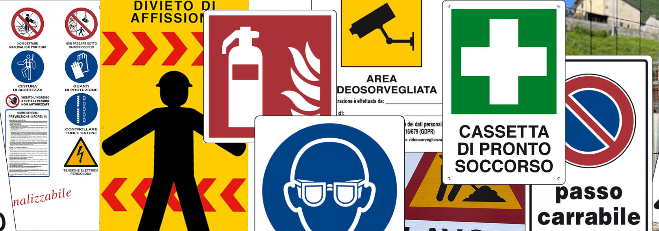 Segnaletica privata, cartelli segnalatori, segnaletica di sicurezza