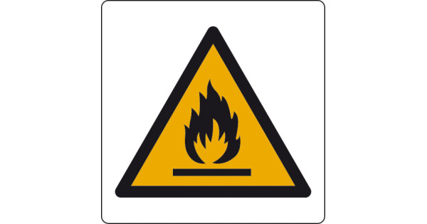 (pericolo materiale infiammabile - warning: flammable material)