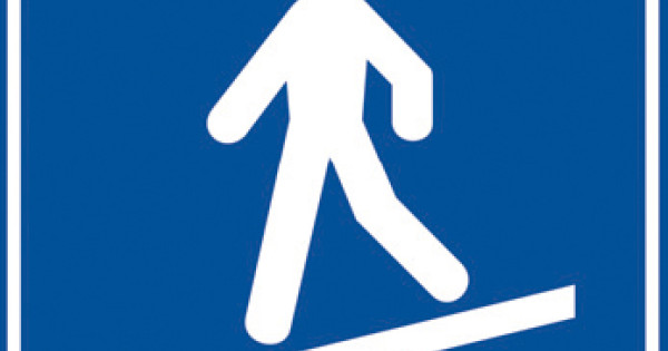 Rampa inclinata pedonale