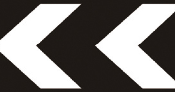 Delineatore di curva stretta o di tornante